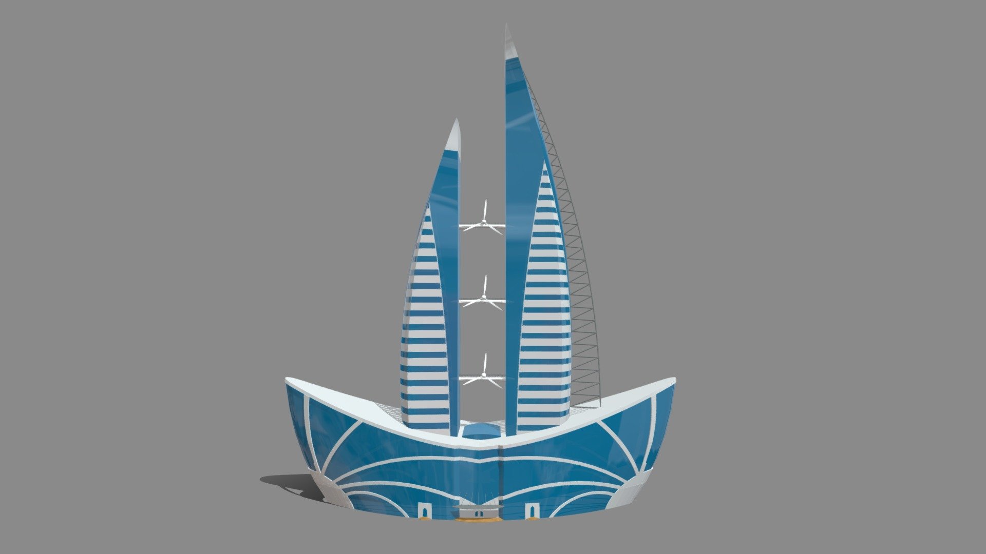 0123 - Boat Skyscraper - 02 - Buy Royalty Free 3D model by Vertex ...