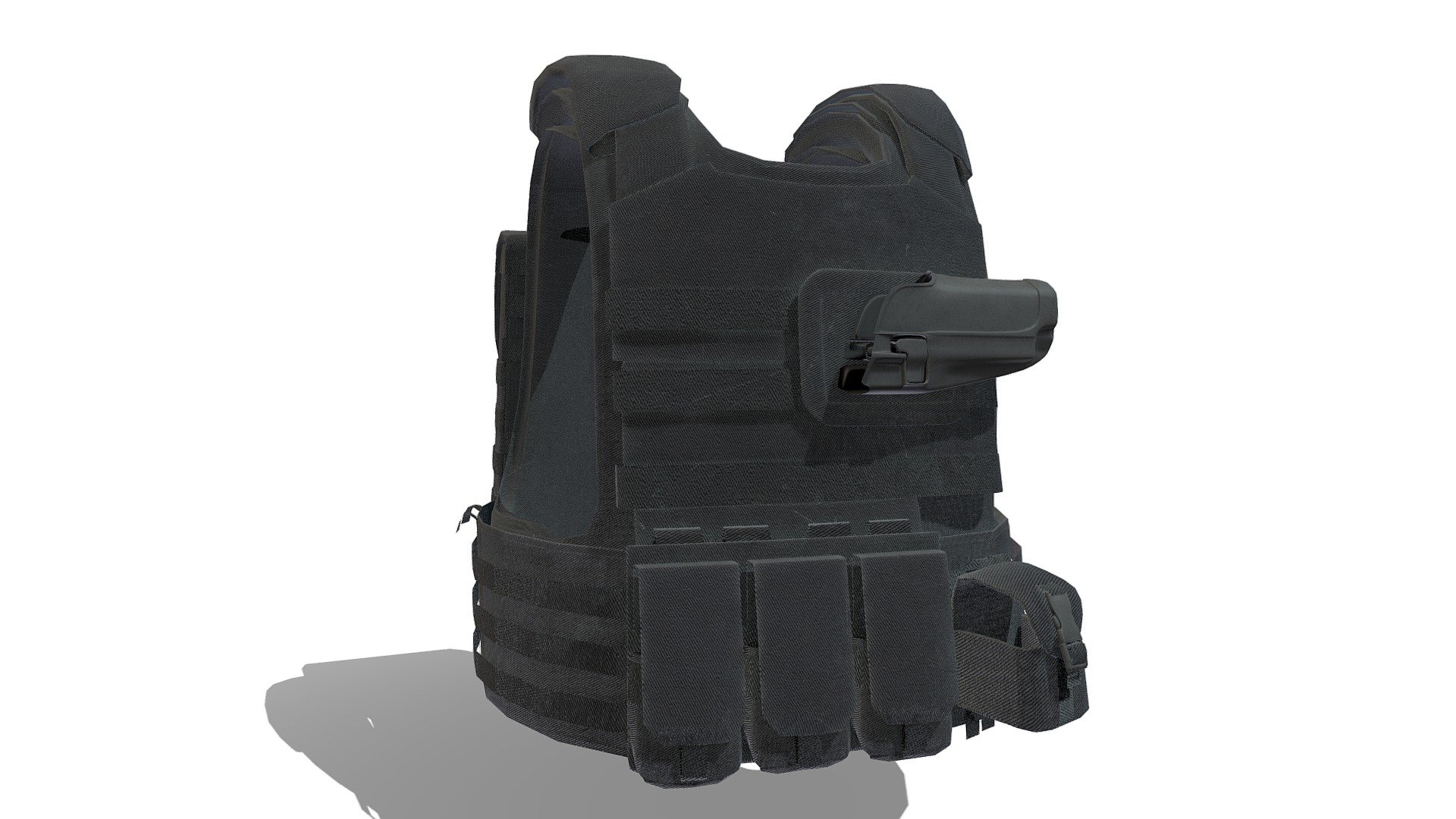 Counter Terrorism Body Armor / Bulletproof Vest - Buy Royalty Free 3D ...