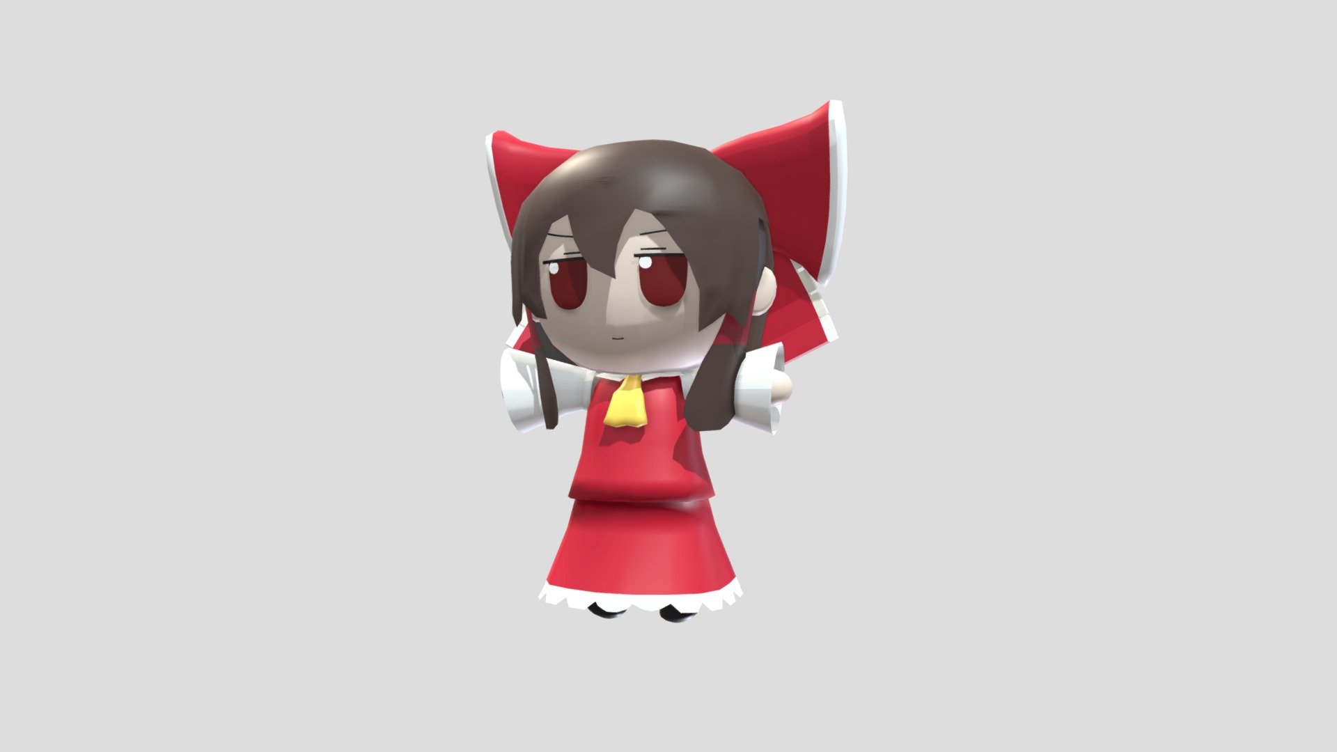 東方 Project - Reimu Hakurei fumo model - Download Free 3D model by iyanez (@iyanezemail69 ...