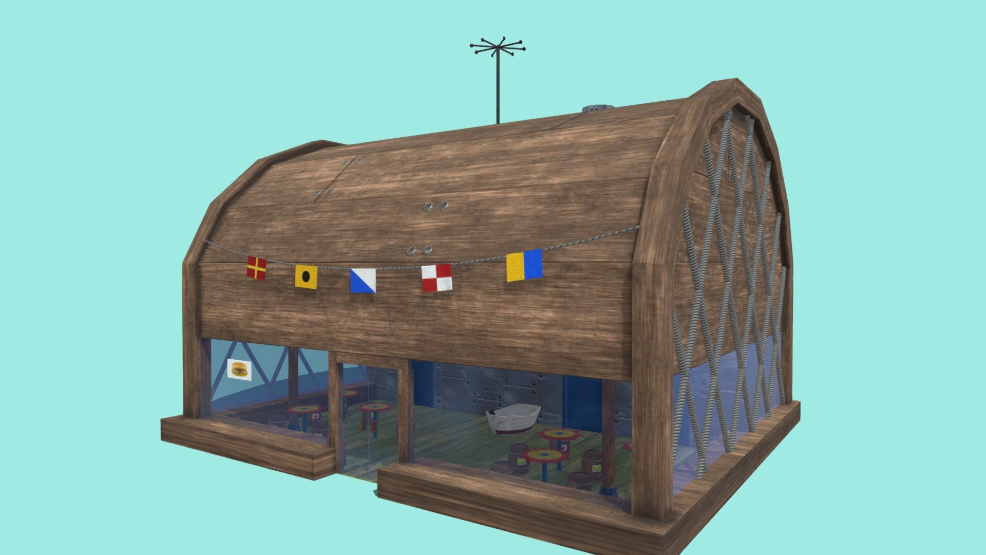 Krusty Krab - Buy Royalty Free 3D model by LucasPresoto [cb3abd2 ...