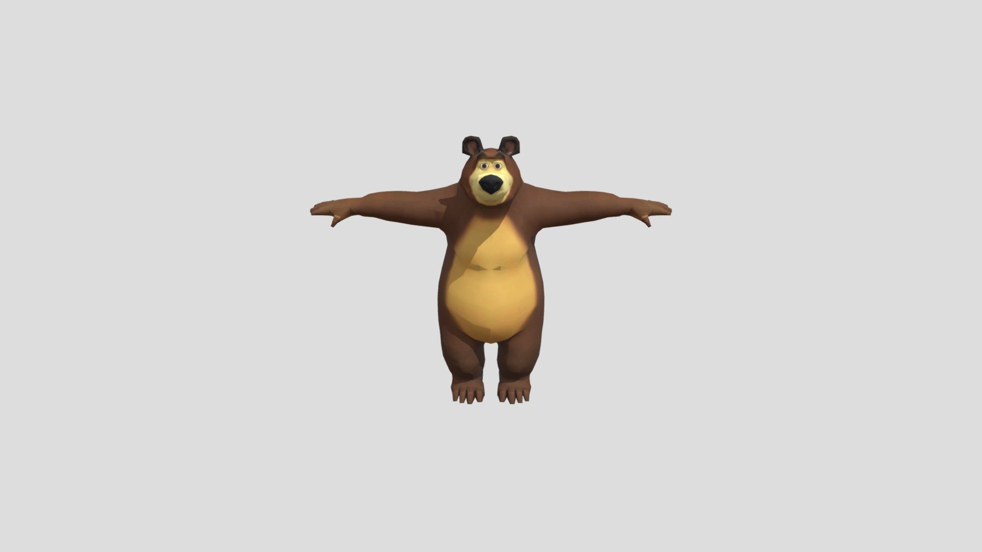 Bear (Masha And The Bear) - Download Free 3D model by Guilherme Navarro ...
