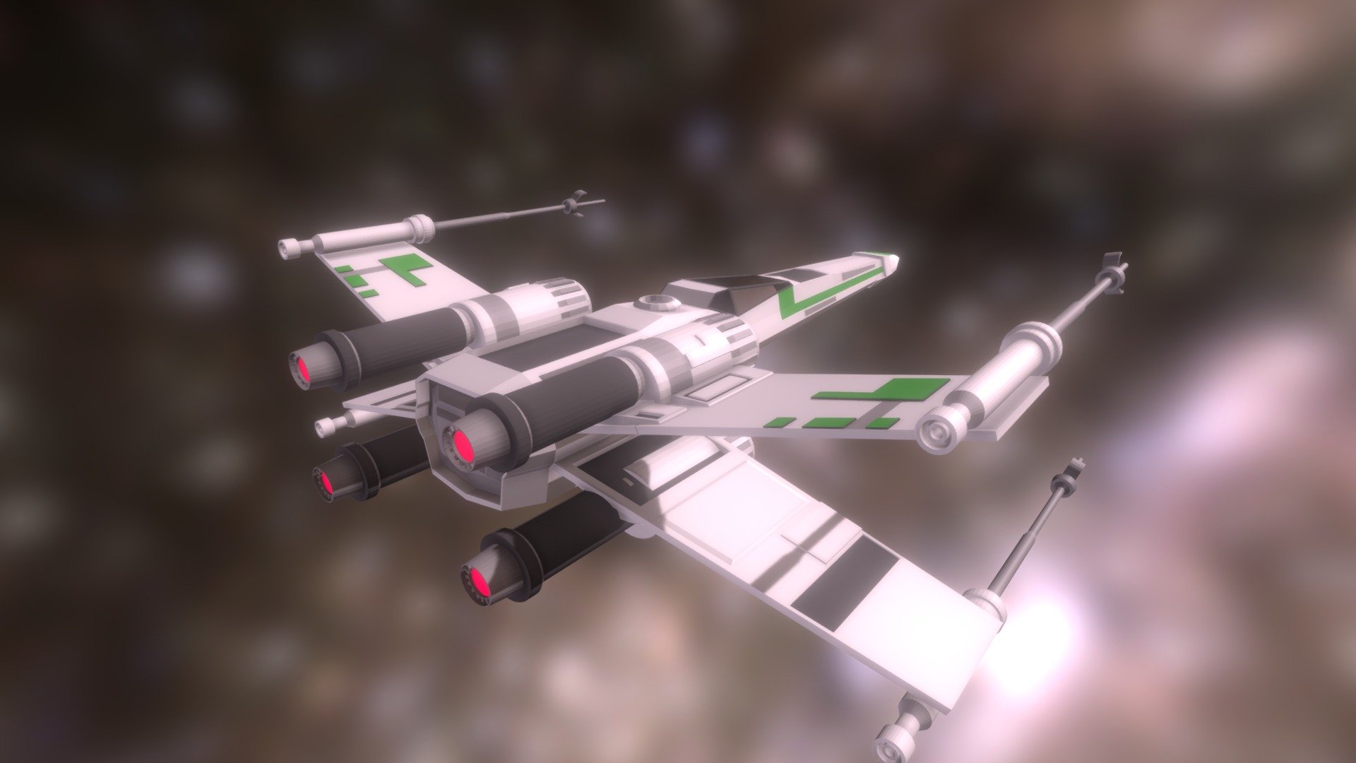 Low-Poly X-Wing - Download Free 3D model by Mister Tee (@cutts127 ...