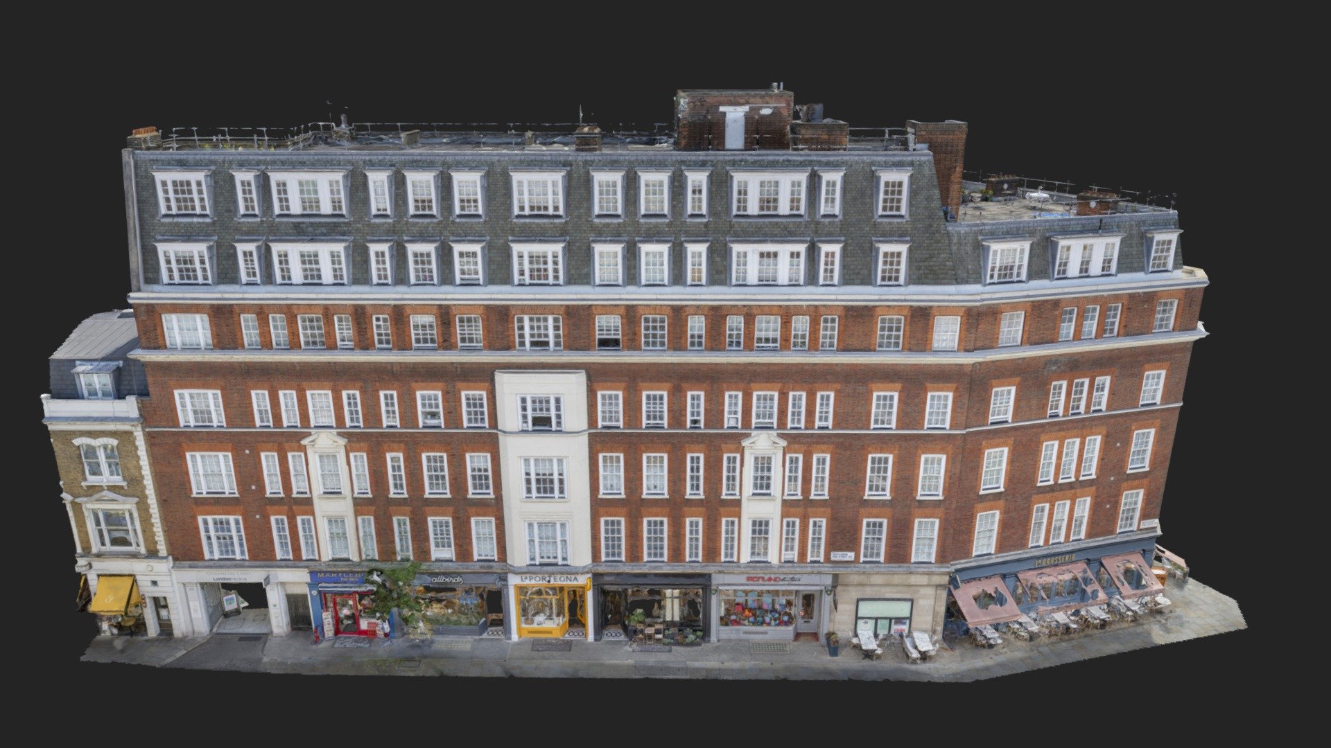 West End buildings - 3D model by WGPdigital [cb446d0] - Sketchfab