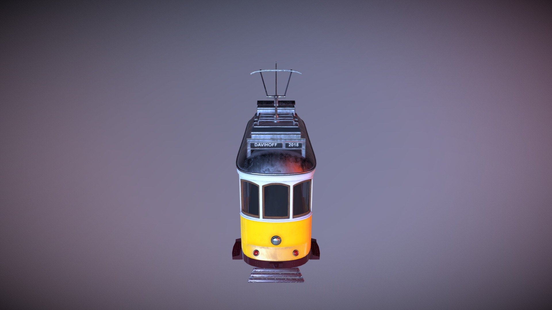 Stylized old tram - Download Free 3D model by davihoff [cb48f89 ...