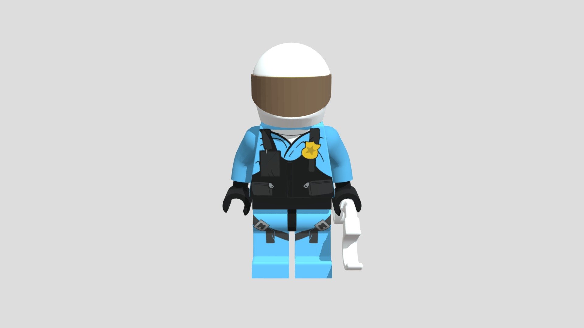 Lego Mini Figure Police Officer - Download Free 3D model by ...