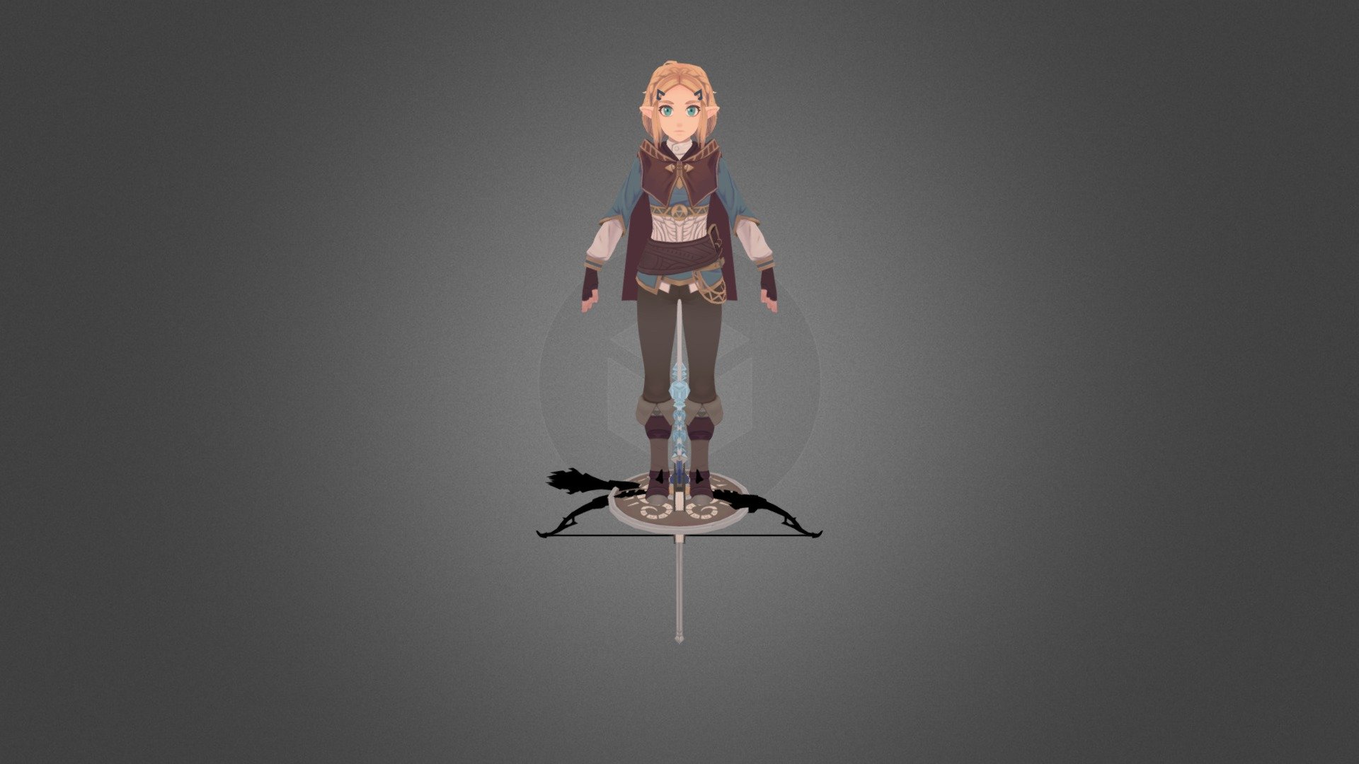 BOTW Zelda - Download Free 3D model by Landon & Emma (@landonandemma ...