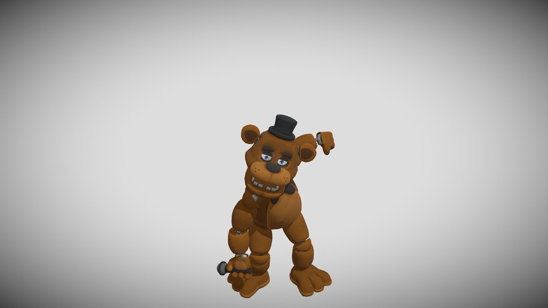 Freddy Fazbear with Golden Freddy Animations - Download Free 3D model ...