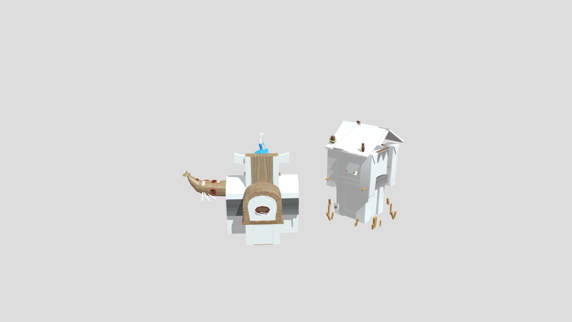 Village - 3D model by T0ast (@edududas.perista) [cb4ca11] - Sketchfab