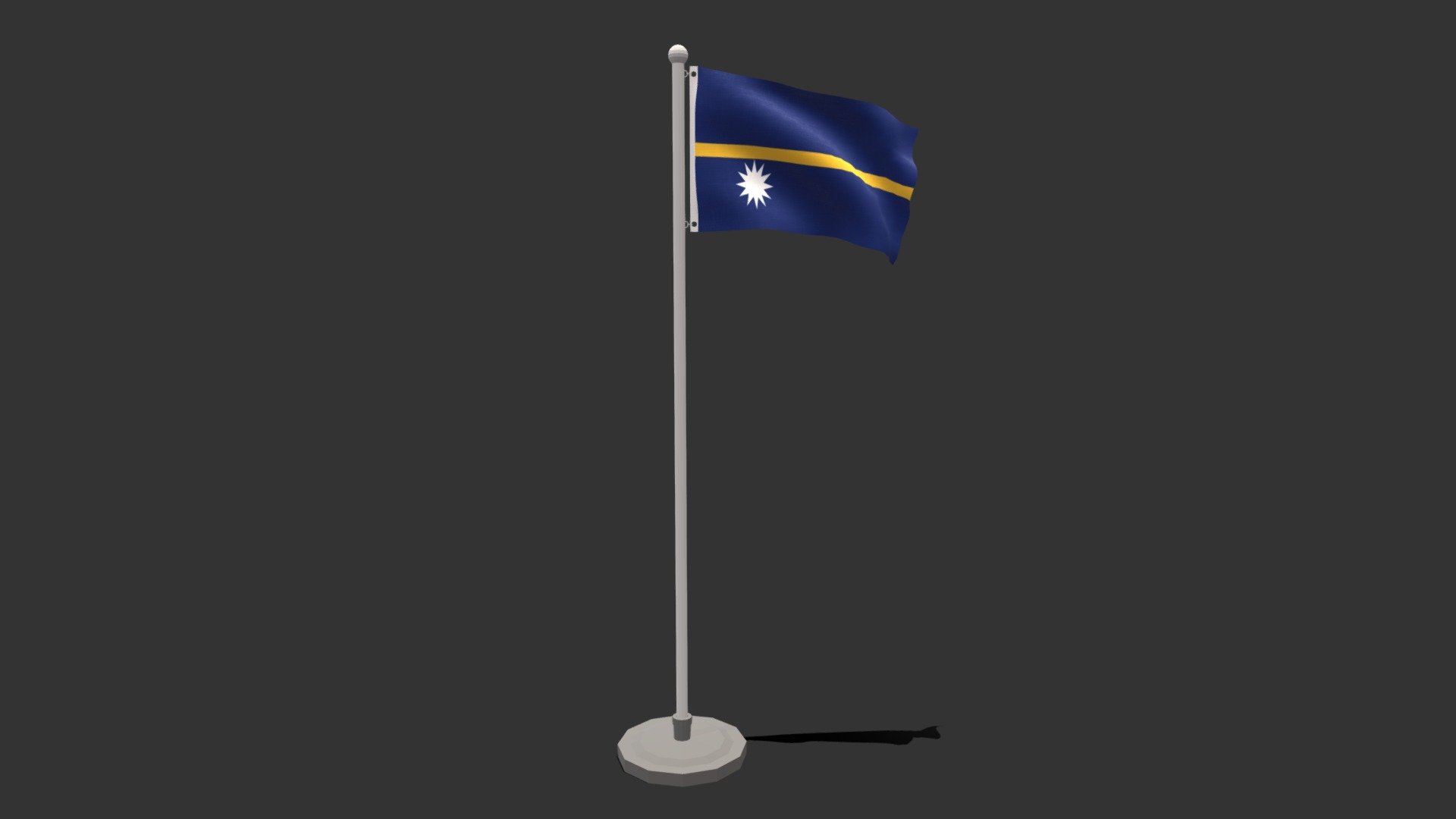 Low Poly Seamless Animated Nauru Flag - Buy Royalty Free 3D model by chroma3d (@vendol21 ...