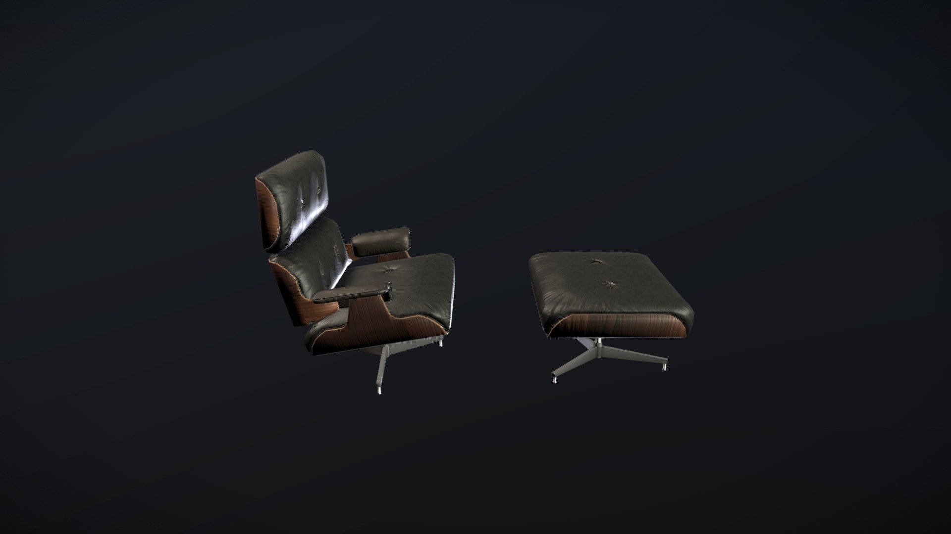 Eames Chair Lounge - 3D model by al.vc07 [cb4fa3d] - Sketchfab