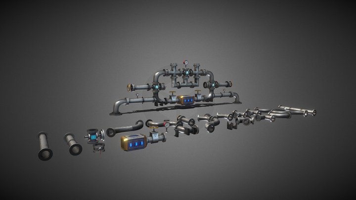 Modular-pipes 3D models - Sketchfab
