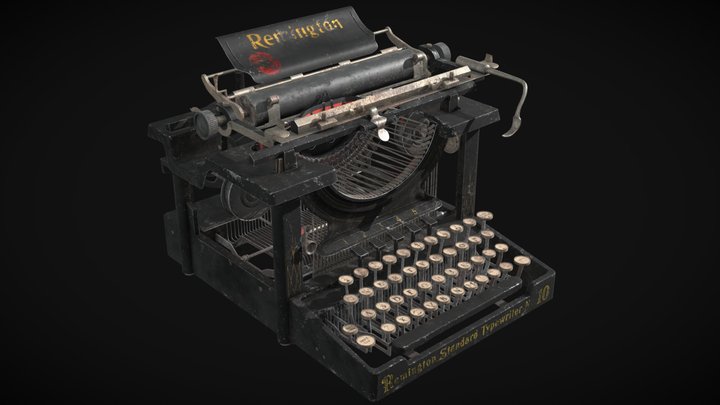 Typewriter 3D models - Sketchfab