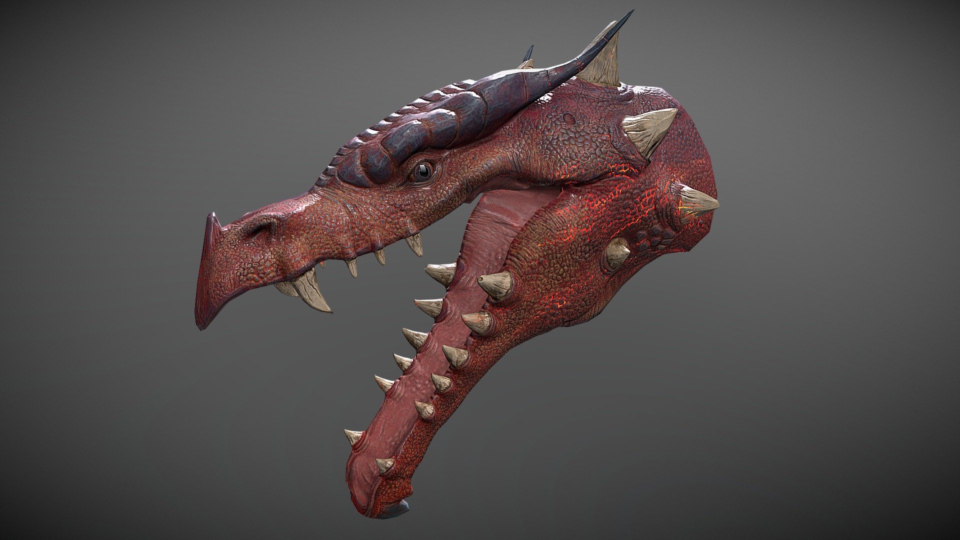 Dragon Head - 3D model by GregP [cb53cd2] - Sketchfab