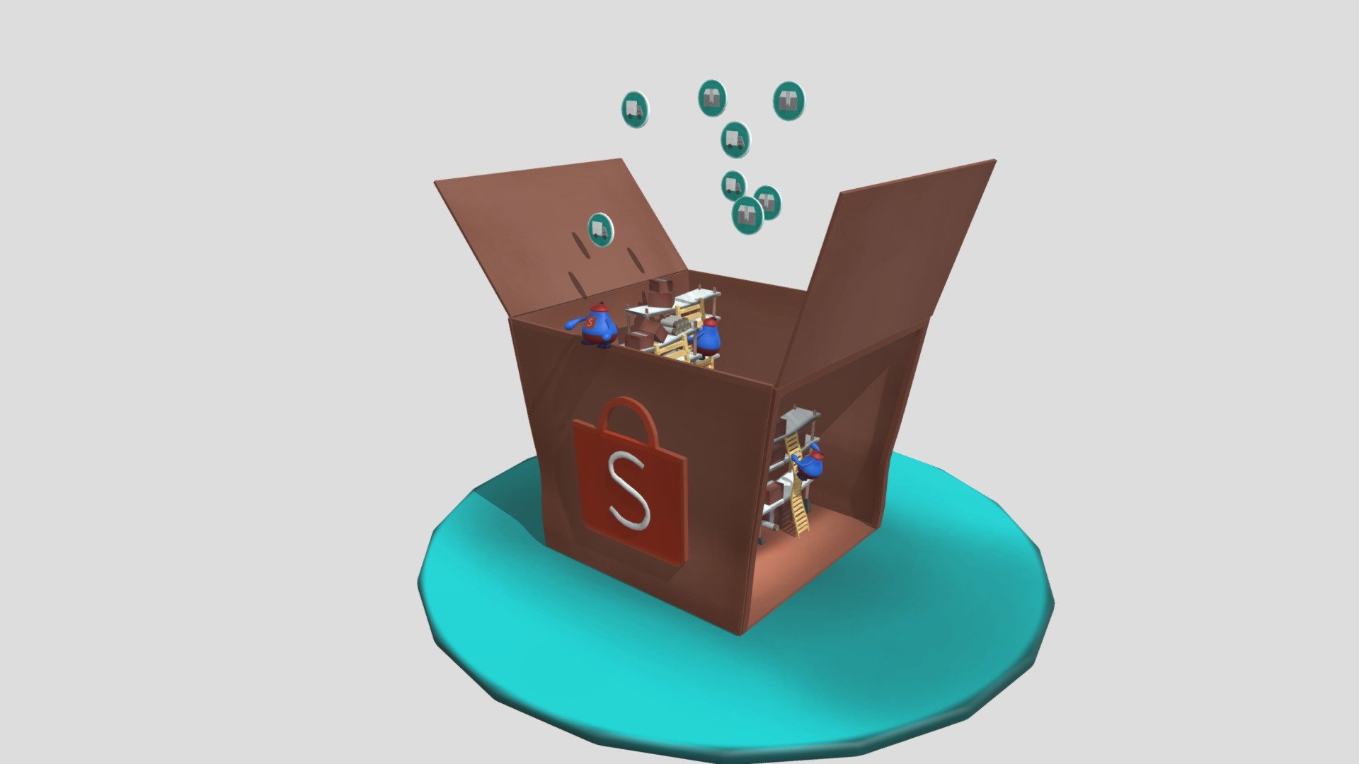 SHOPEE - 3D model by A.B.E.S_AUGUSTINE [cb55e79] - Sketchfab