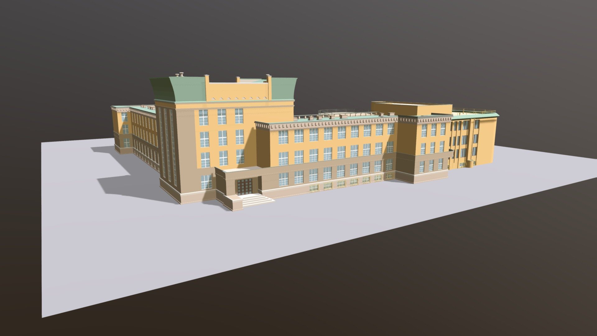 High school - 3D model by Artist286b [cb56337] - Sketchfab