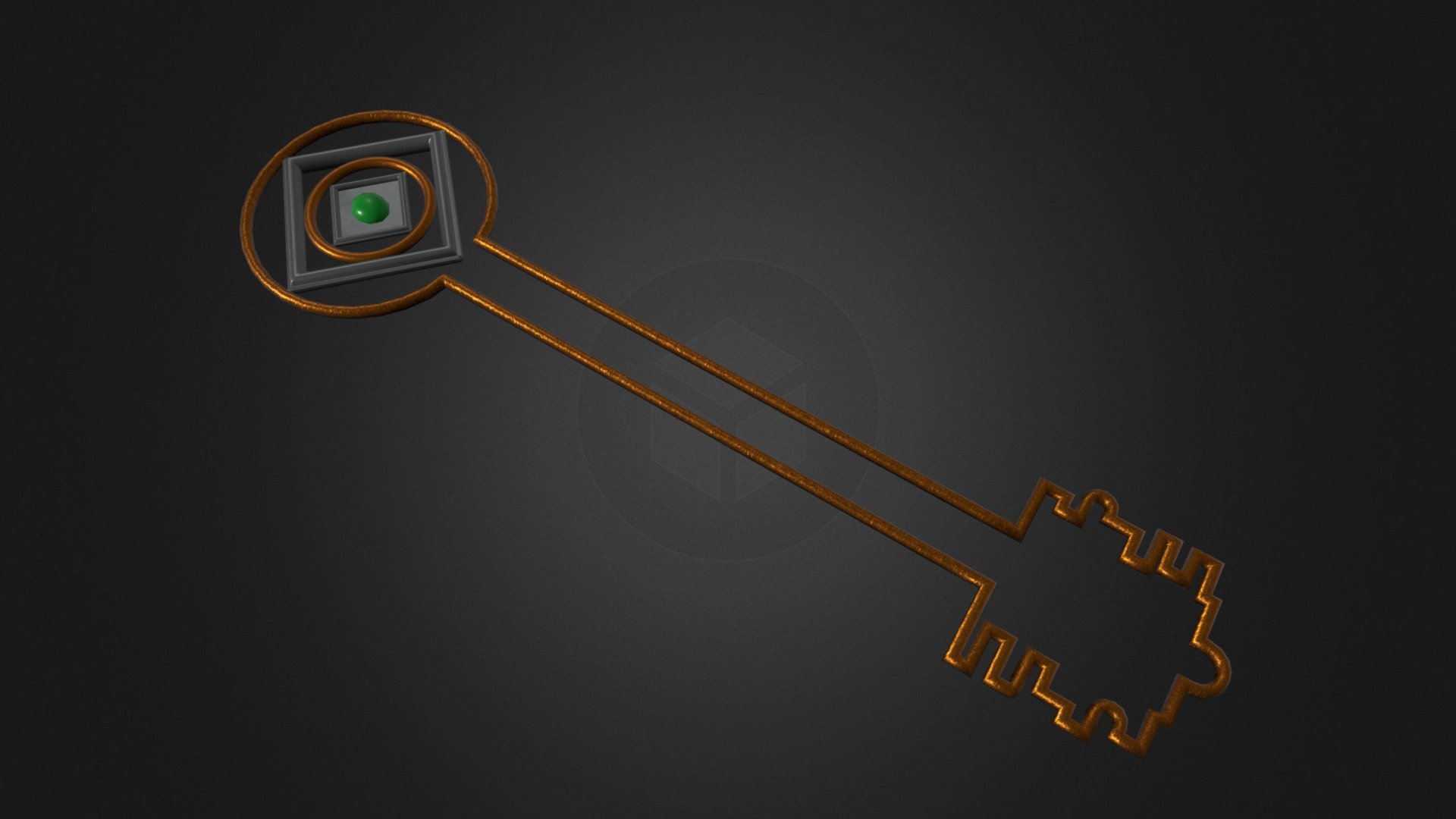 Gold key - Download Free 3D model by Timinel [cb56850] - Sketchfab