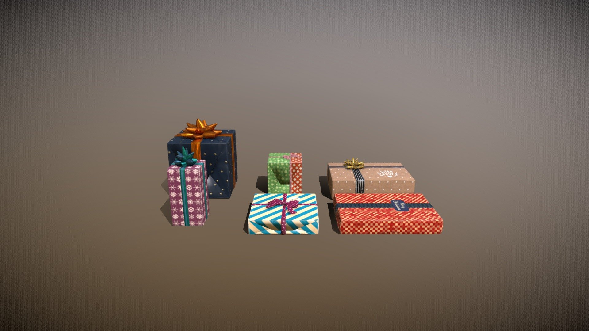 Presents 3D Model - Buy Royalty Free 3D model by 3DDisco [cb56ea4 ...
