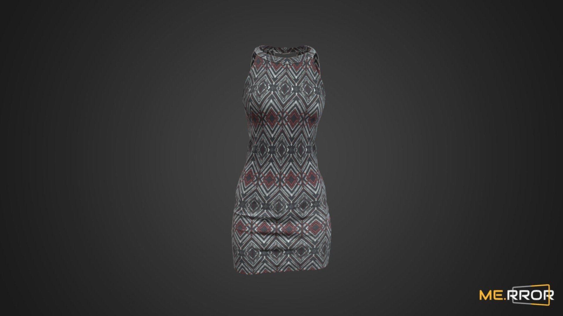 Ethnic Patterned Dress - Buy Royalty Free 3D model by ME.RROR Studio ...