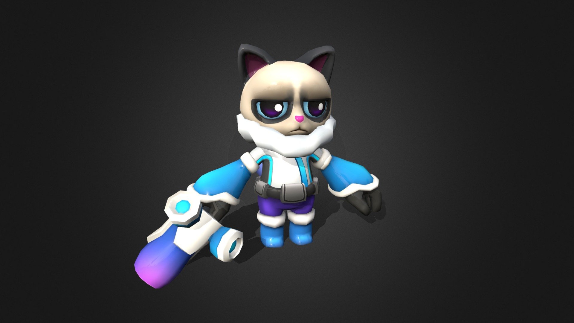 Cat 02 - 3D model by KickAss [cb5a08e] - Sketchfab