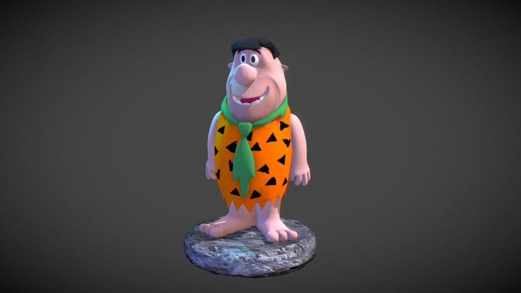 Fred Flintstone - Download Free 3D model by ricardosilva [cb5c705 ...