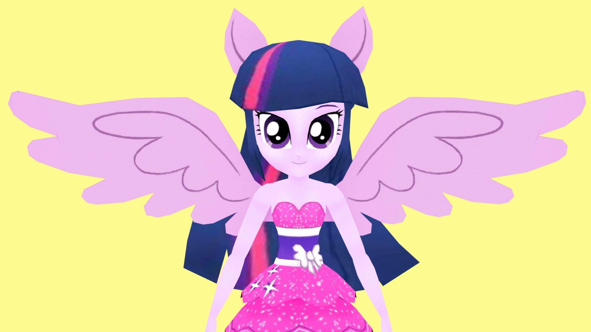 MLP Gameloft EG Twilight Sparkle Fourth Outfit - Download Free 3D model ...