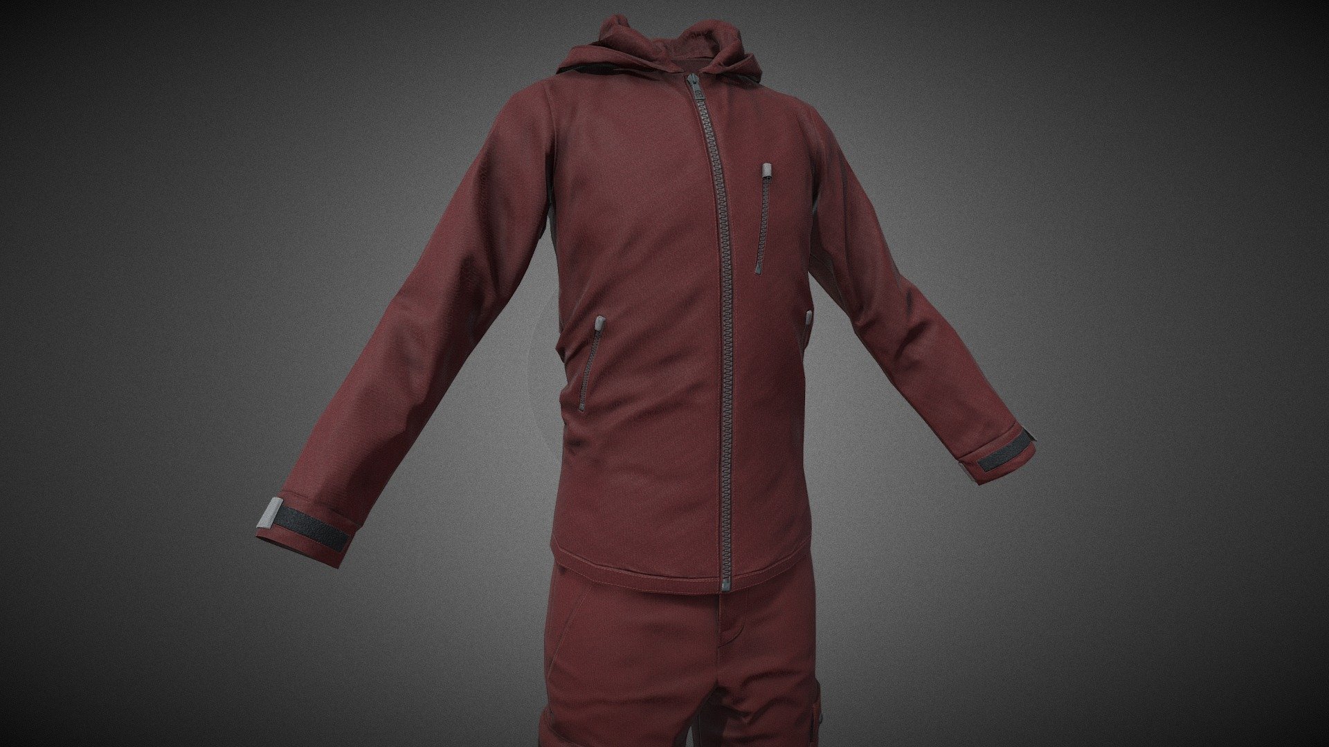 Red Snowboard Outfit Style 1 - Buy Royalty Free 3D model by CG StudioX ...