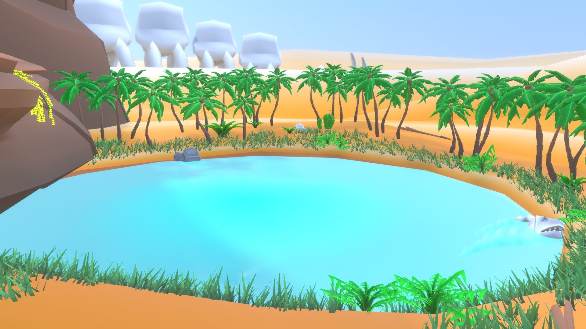Oasis (gradient) - 3D model by AlexanderRuz [cb5f229] - Sketchfab