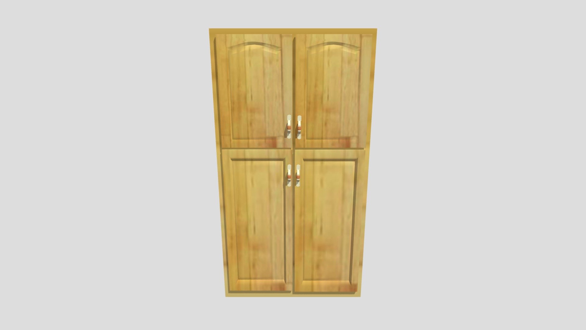 Wood pantry - Download Free 3D model by 1-3D.com [cb60ed1] - Sketchfab
