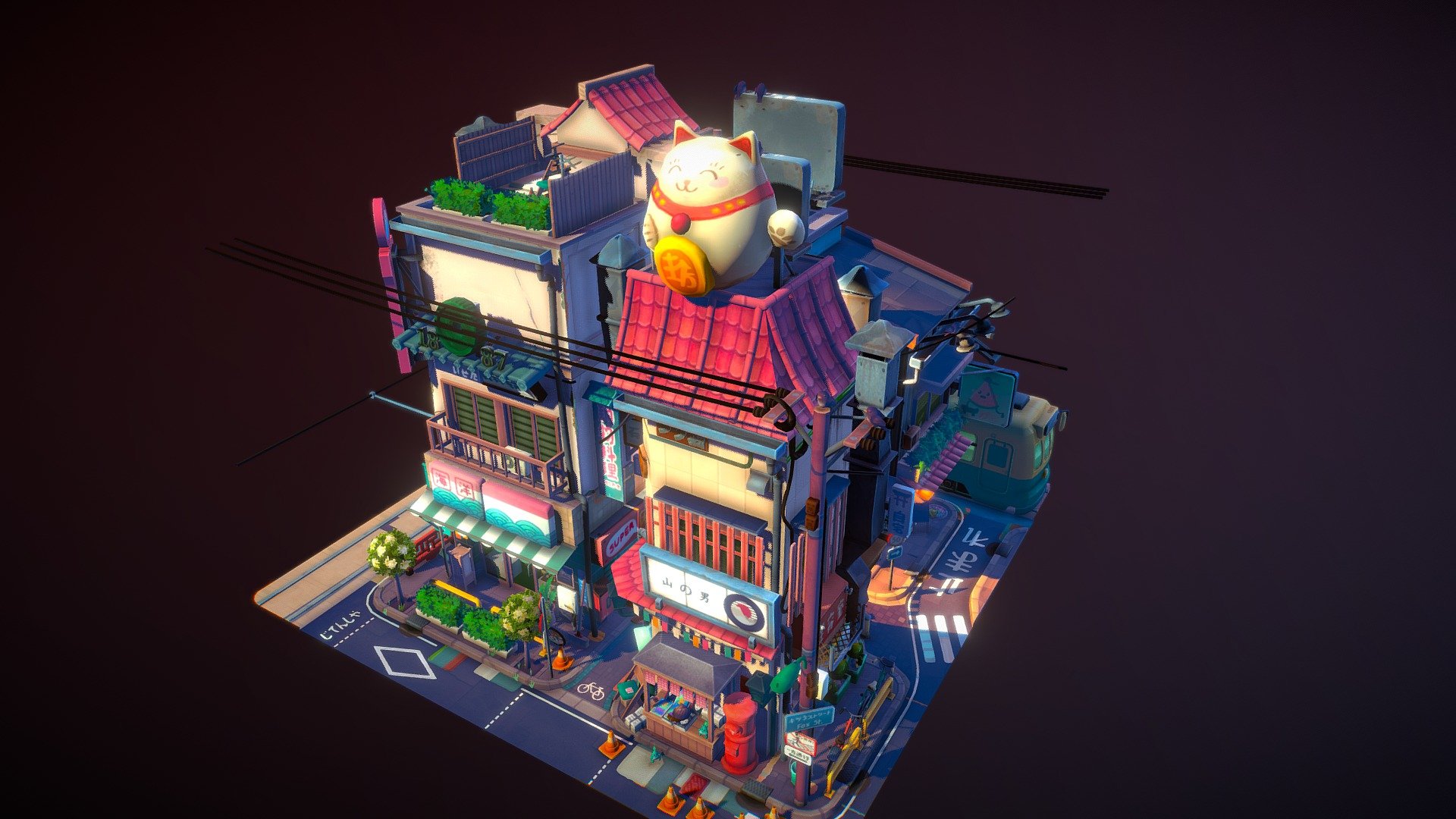 3DEditorChallenge: Littlest Tokyo - Download Free 3D model by shui861wy ...