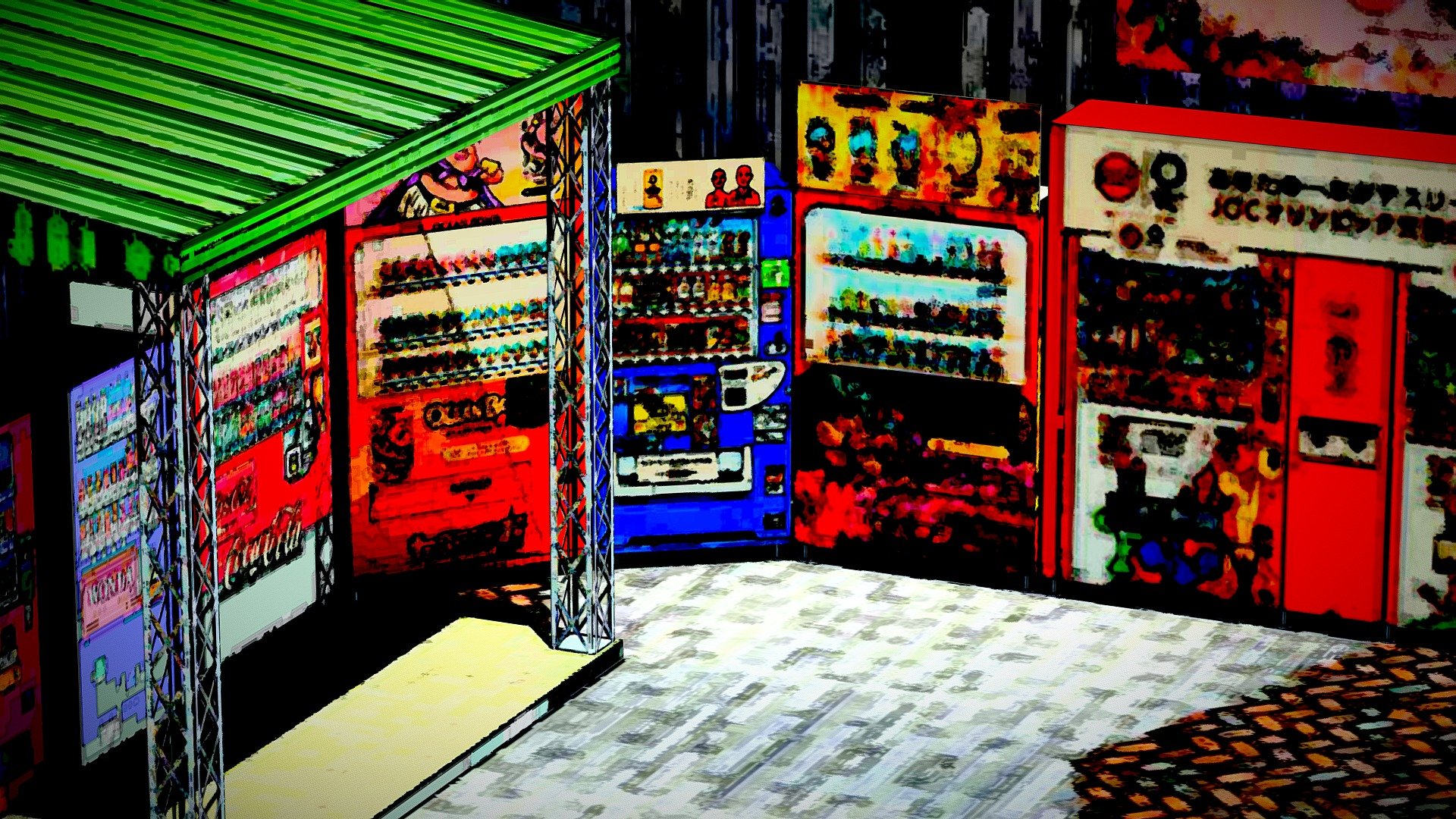 Vending Machine Set_2021_EditTexture - 3D model by Jiradet [cb611cb ...