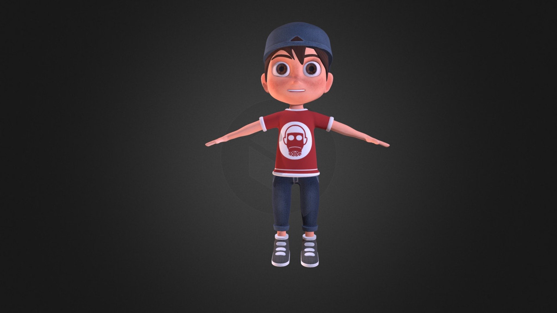 Toon character - 3D model by Payaljain_12 [cb62490] - Sketchfab