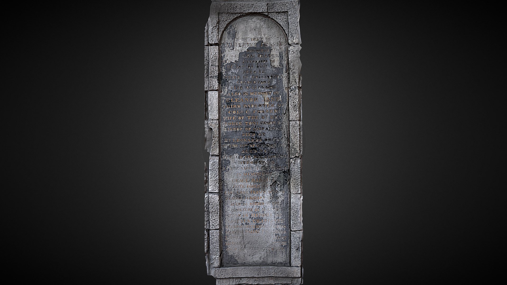 Panel 5, Elyza Fraser Mausoleum, Cluny - Download Free 3D model by ...