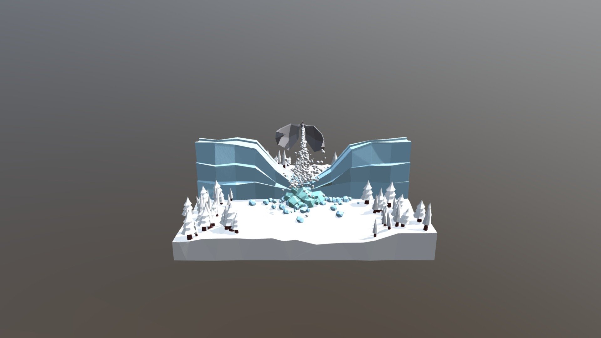 The Wall Falling - 3D model by montyWizard [cb67a64] - Sketchfab