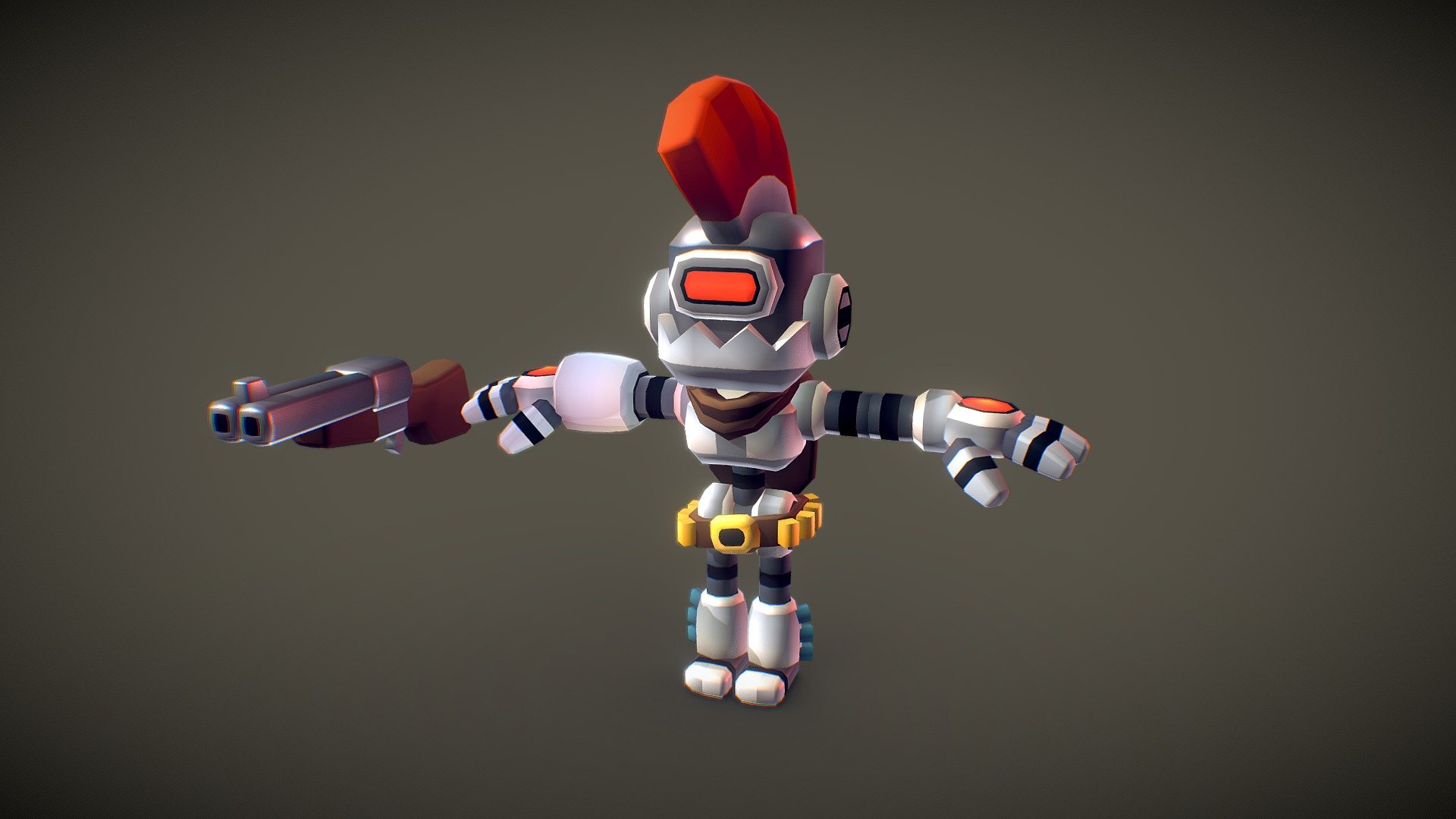 Robot Thug - Tomb Star - 3D model by BitGem [cb696ec] - Sketchfab