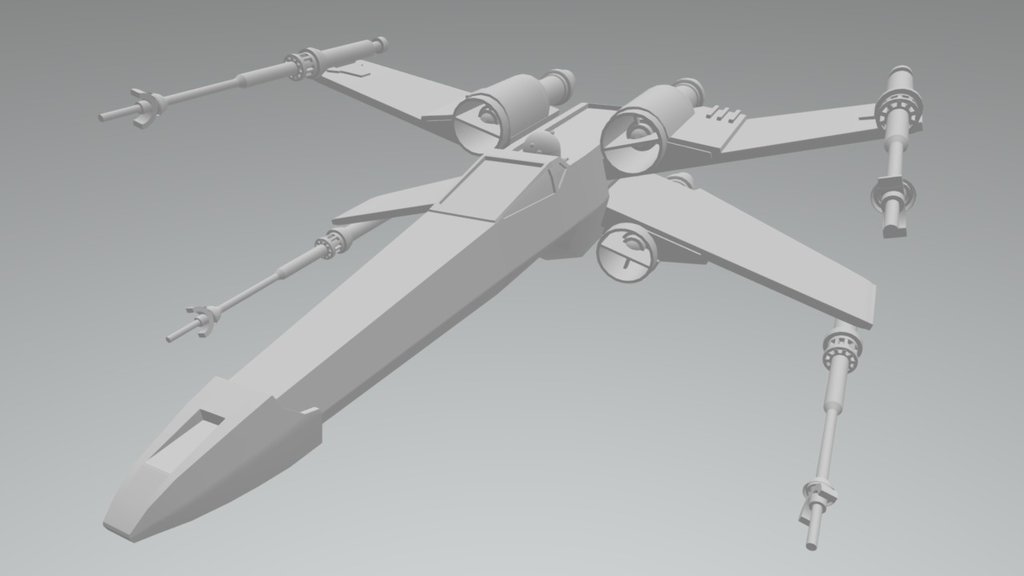 X-Wing Star Wars - 3D model by Liam Soriano (@konan021995) [cb69c84 ...