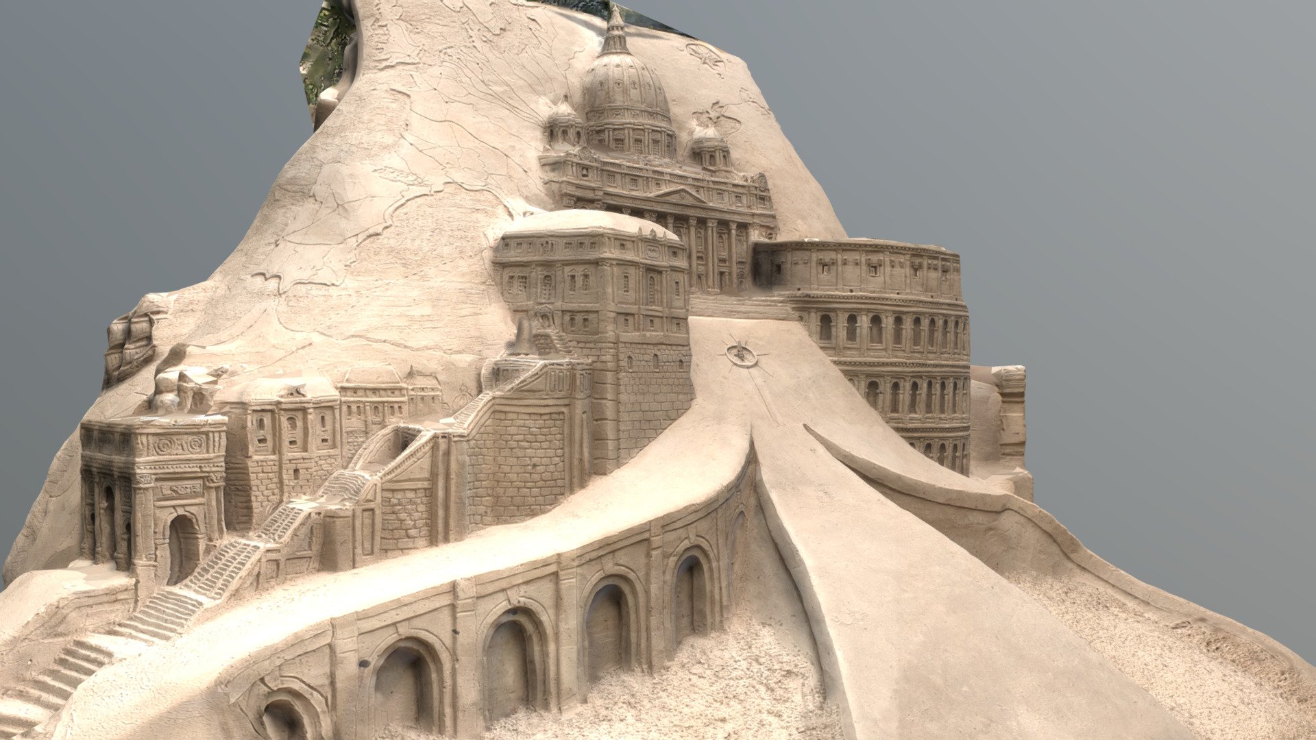 Sand castle - 3D model by statiusm [cb6a2be] - Sketchfab
