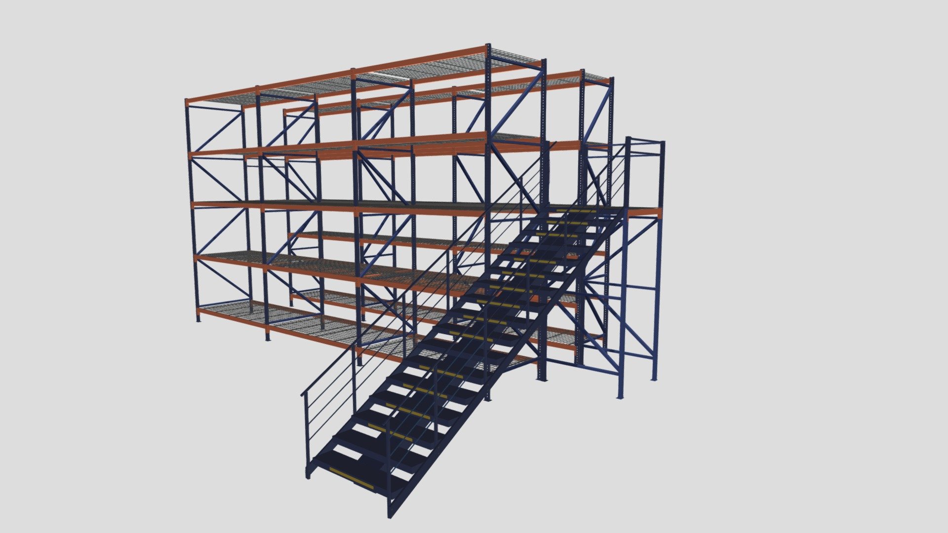 Mezzanine - 3D model by warehouserack.com [cb6a656] - Sketchfab