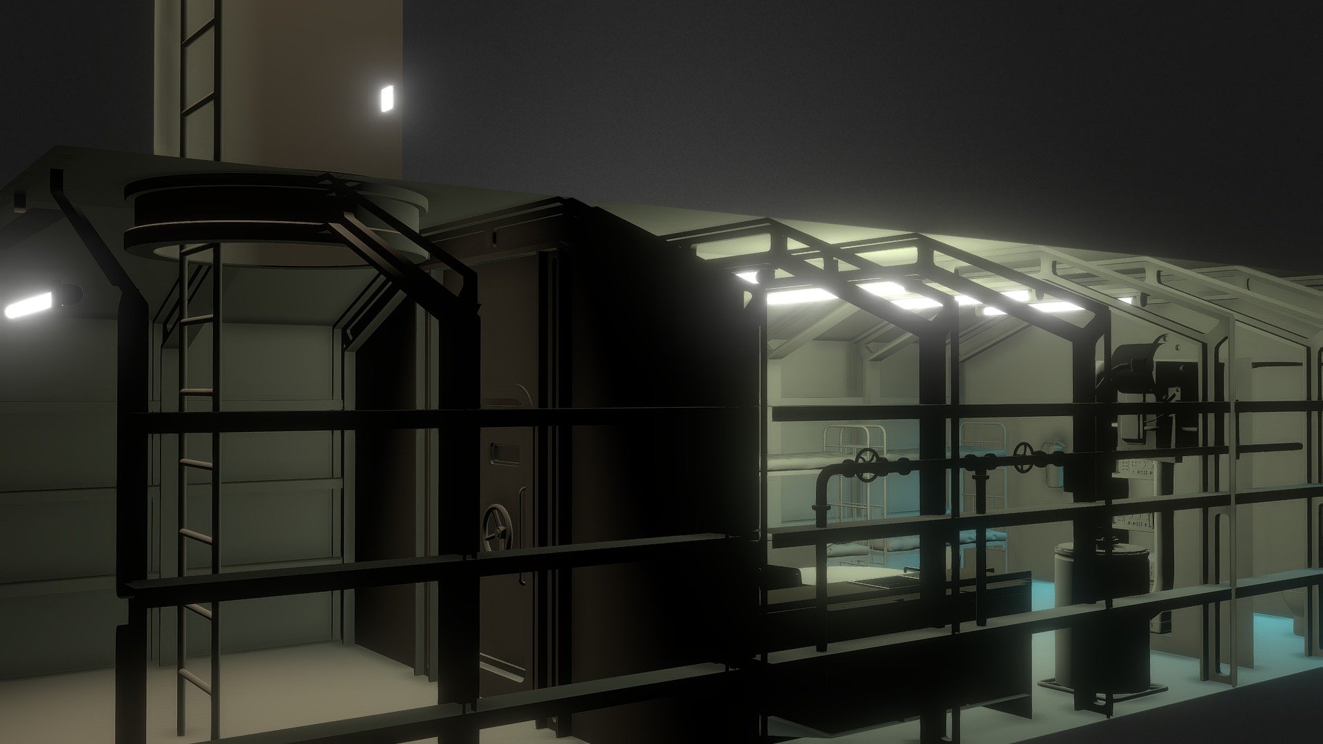 Underground Bomb Shelter - 3D model by An0n23 [cb6c3e0] - Sketchfab