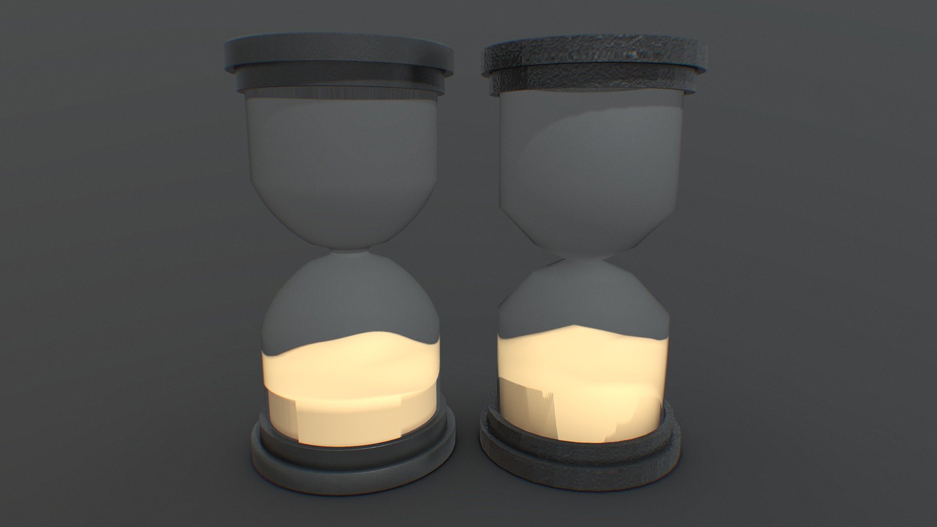 Modern Hourglass / Sand timer (High + Low poly) - Download Free 3D ...