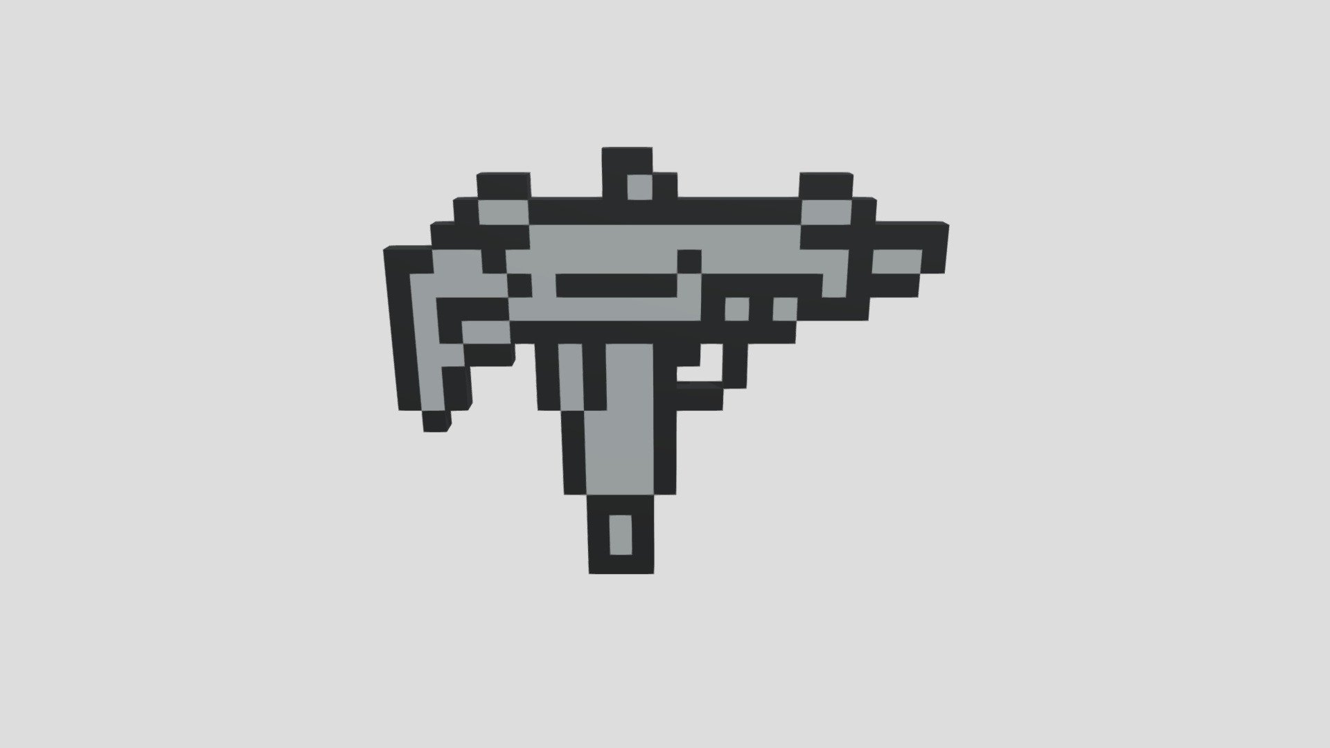 8bit UZI - Download Free 3D model by Mr. Invader (@devjuice) [cb6f558 ...