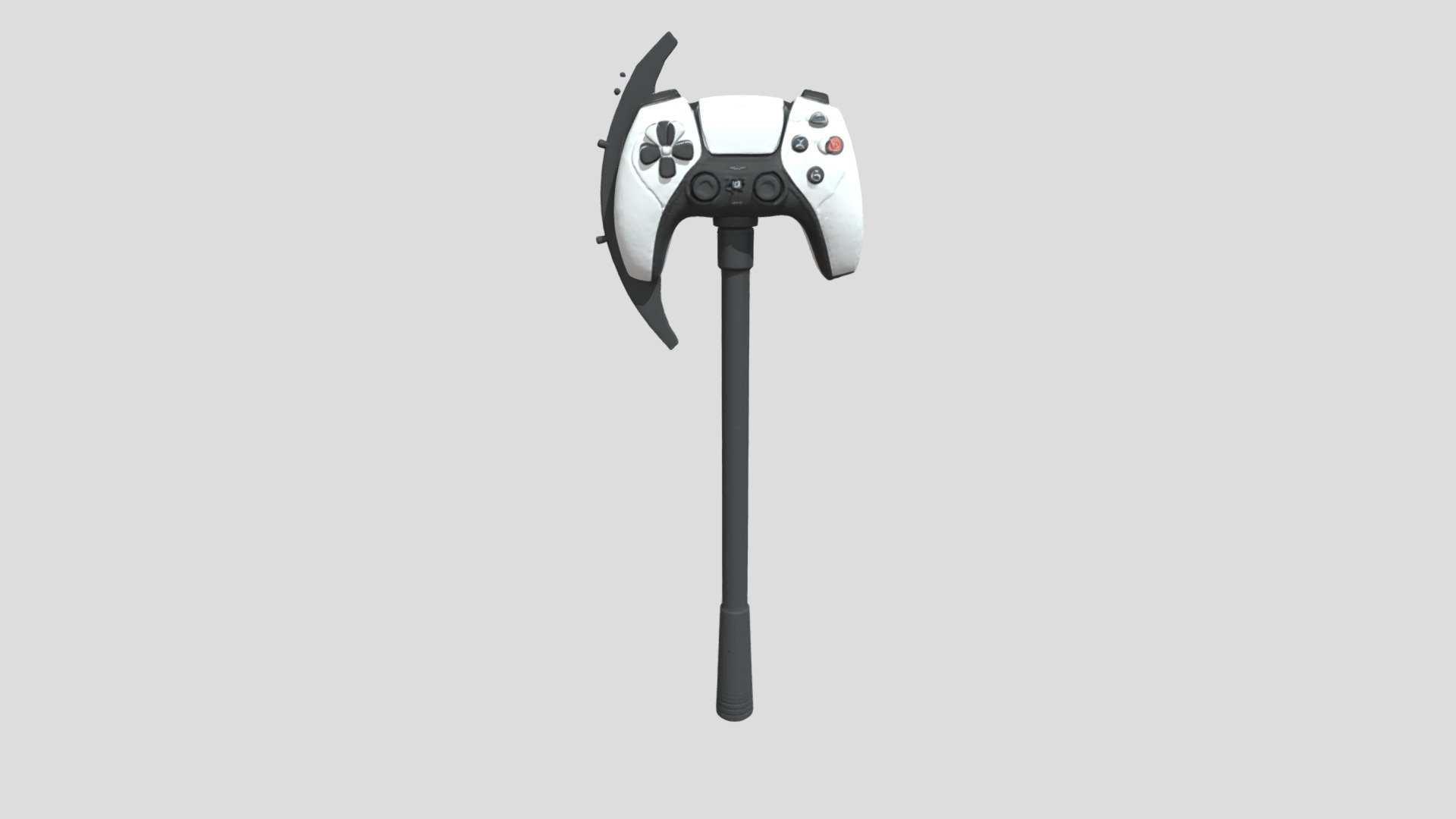 a pickaxe with a PS5 controller as its head - 3D model by kaipetschat5 ...
