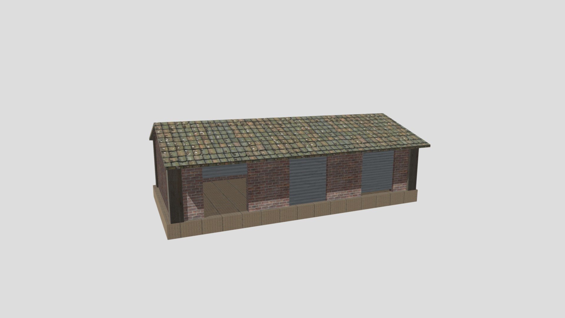 warehouse, post-apocalyptic abandoned house. - 3D model by Alex_Vikodin ...