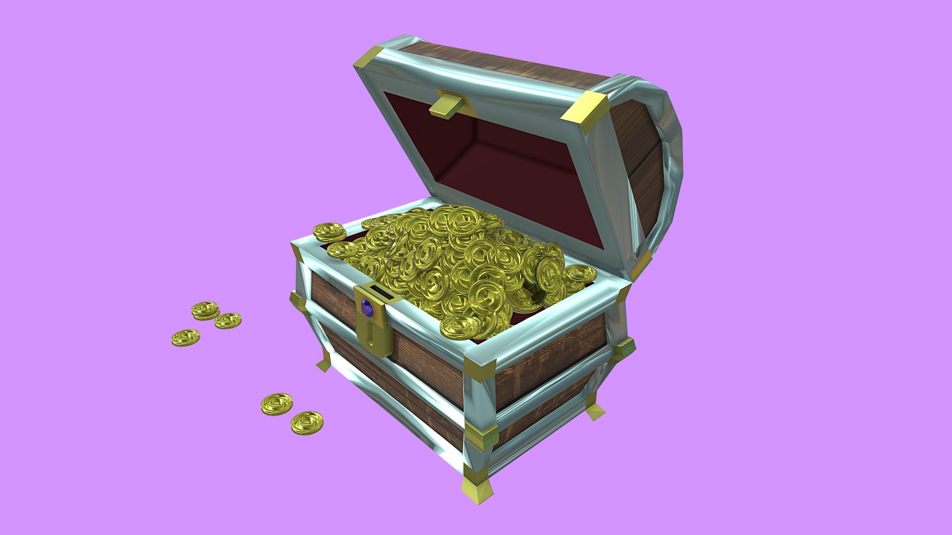 Treasure Chest - Download Free 3D model by noortaufeeq [cb7ae53 ...