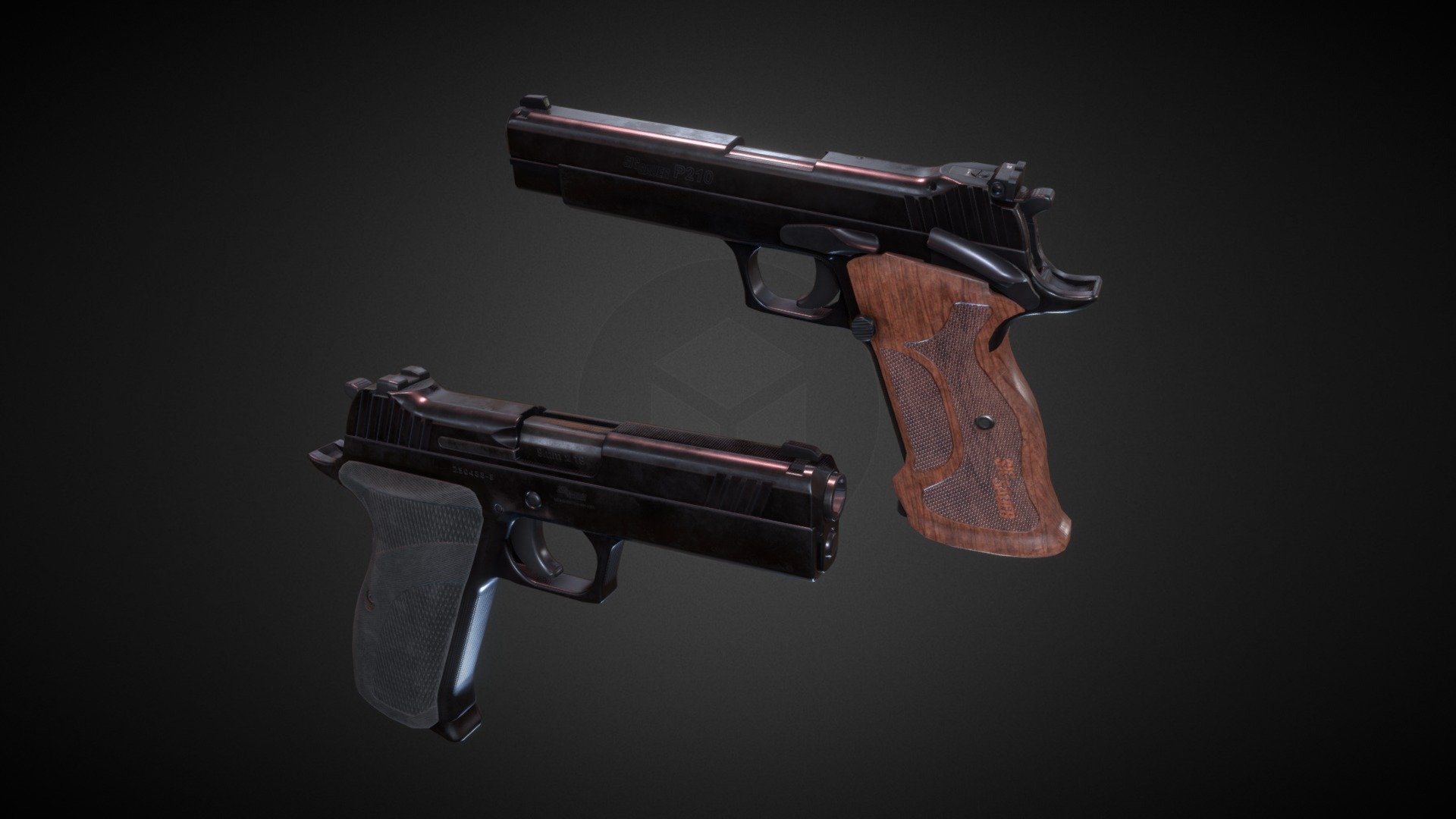 Sig P210 Carry and Target - Buy Royalty Free 3D model by Akinaro ...