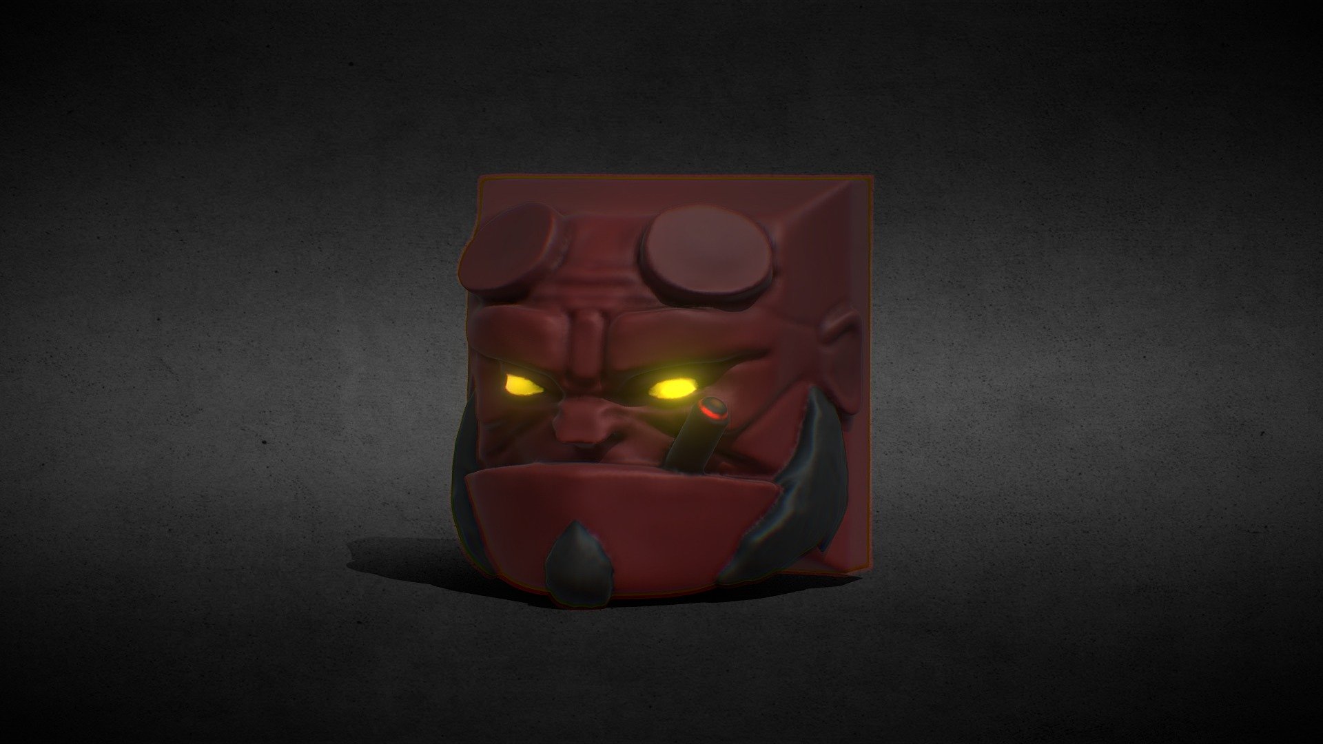 Hellboy Keycap - Buy Royalty Free 3D model by Bigsby Custom 3D (@BigsbyCustom3d) [cb7fc1d ...