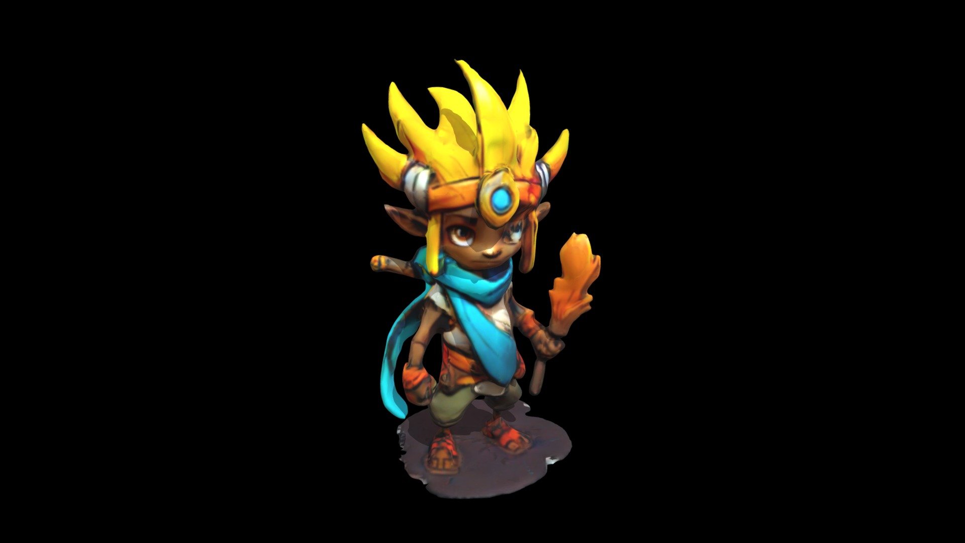 Illustration of an animated character - Download Free 3D model by ...