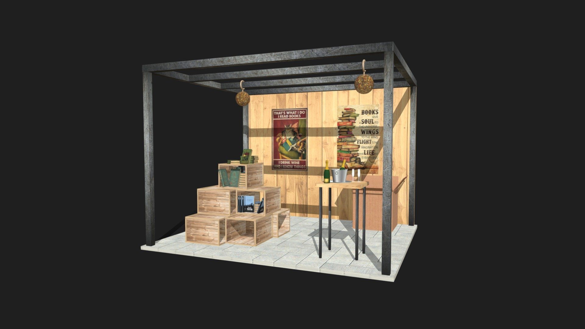 Book stant - Download Free 3D model by monkameo [cb82104] - Sketchfab