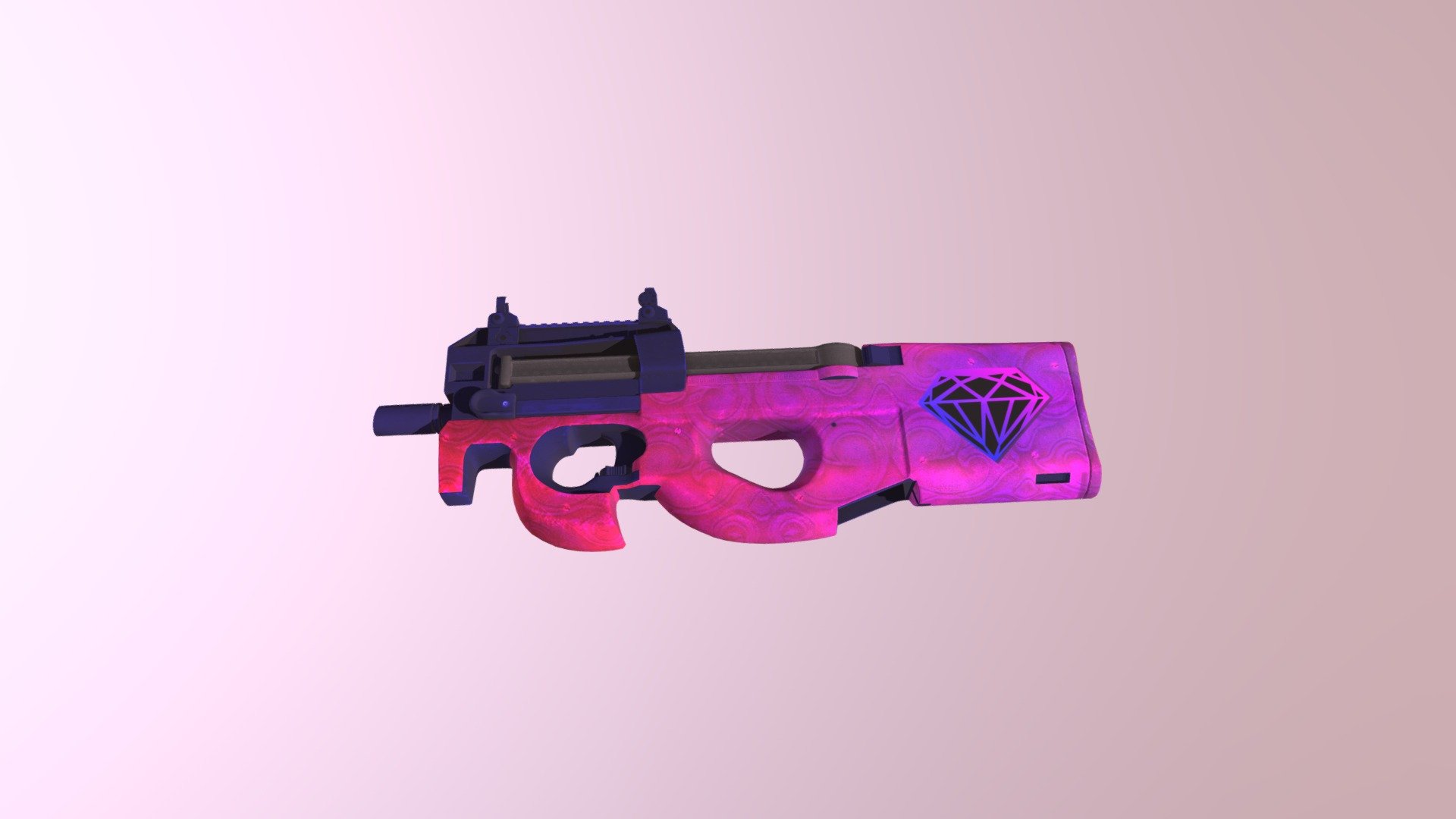 P90 Diamond - 3D model by Ziboulon [cb82135] - Sketchfab