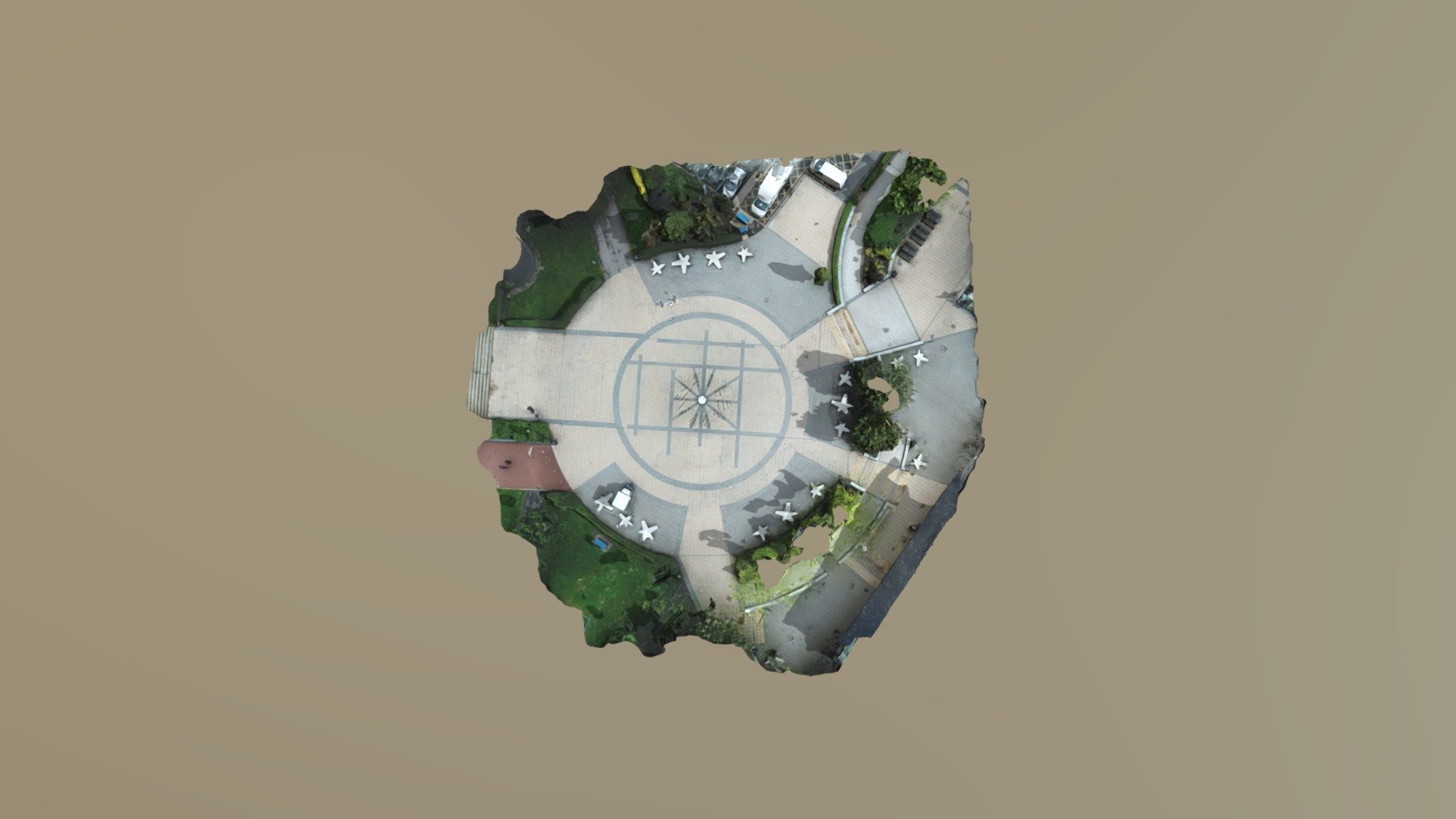 Drone model of the Forest of Light (Keele Uni) - 3D model by l.hobson ...
