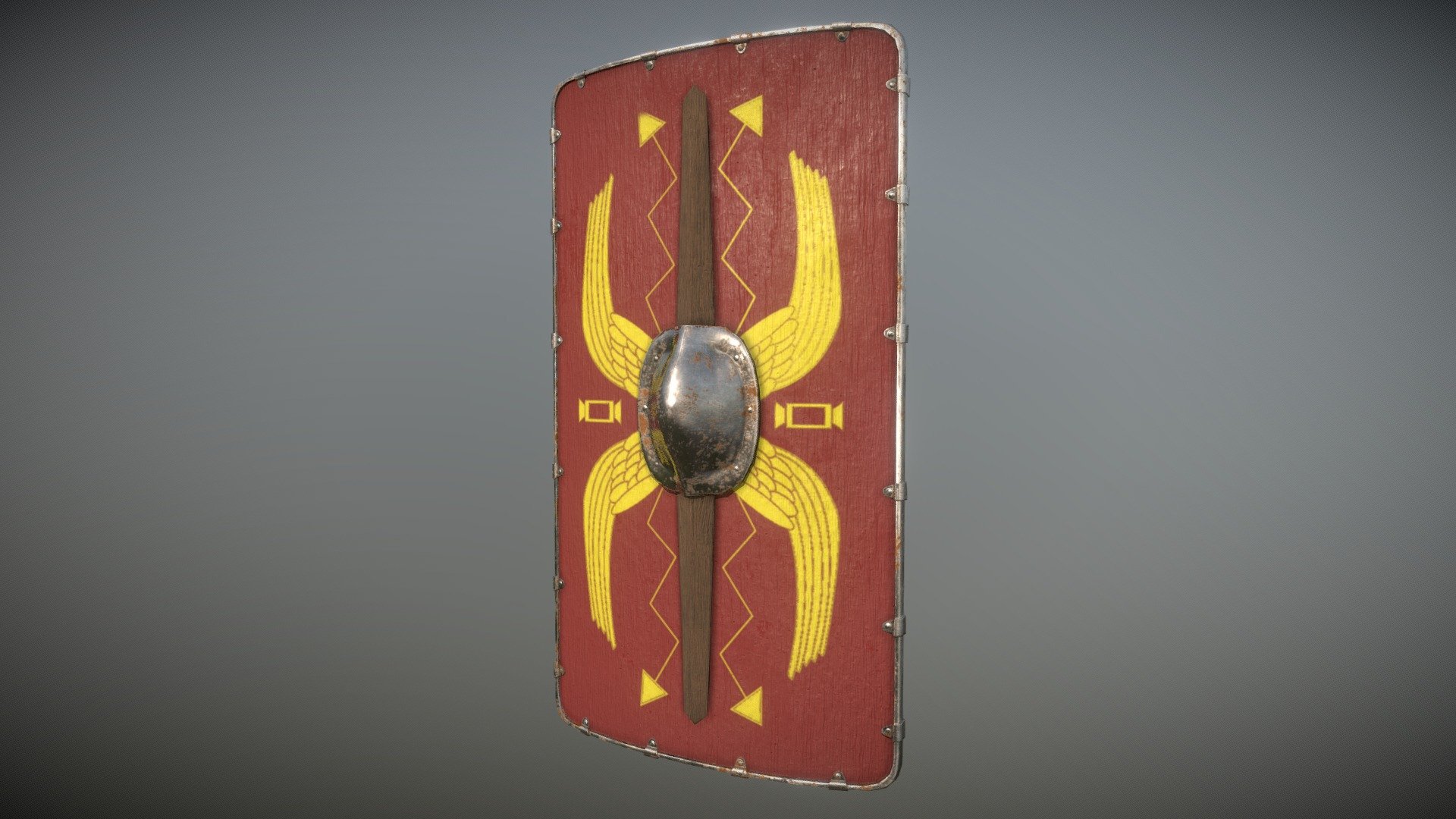 Roman Shield (Scutum) - 3D model by Jairo Cardenas (@jairocardenas93 ...